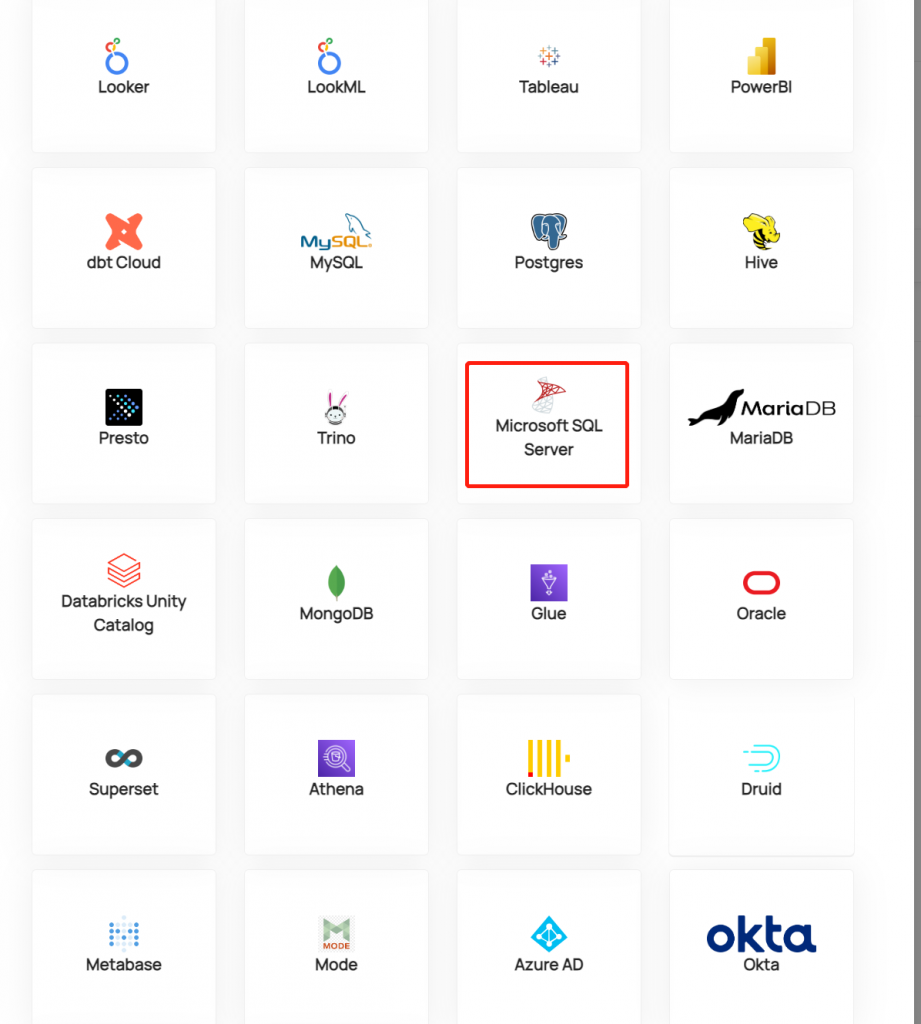 Ingest Microsoft SQL Server metadata on Datahub